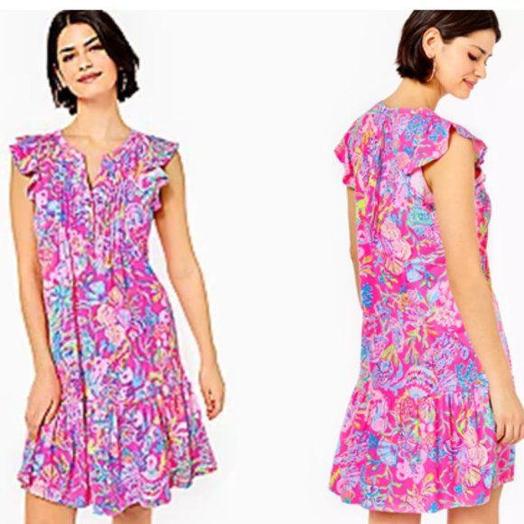Lilly Pulitzer | Dresses | Lilly Pulitzer Xl Golda Dress Pink Isle ...